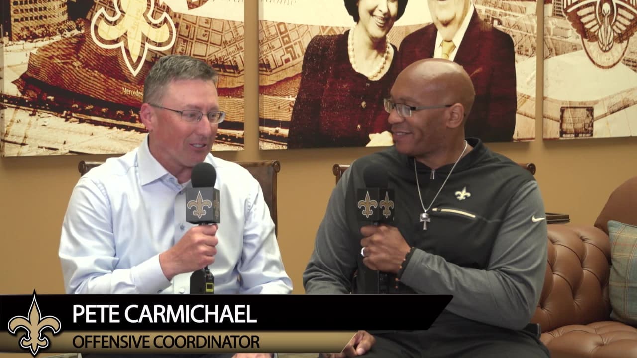 Pete Carmichael: Saints Pre Draft Interview 4-25-19