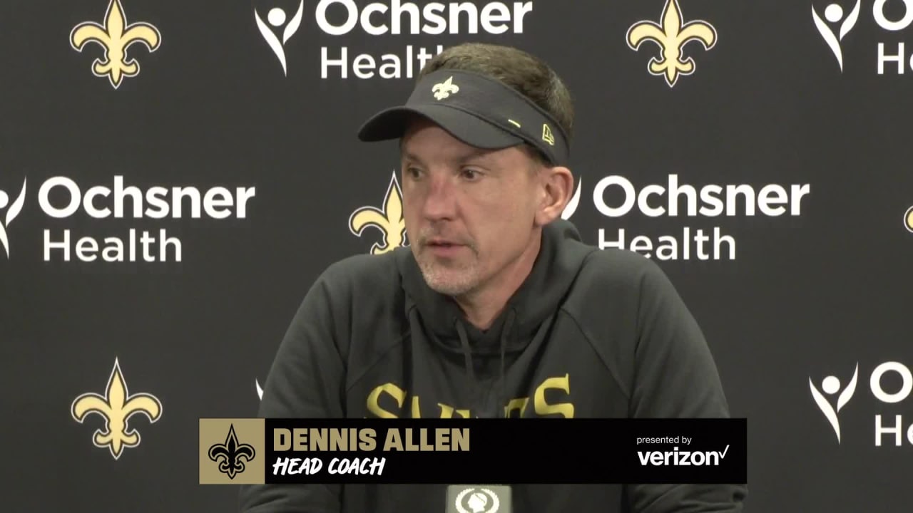 Saints head coach Dennis Allen on his message to the team 10/24/22