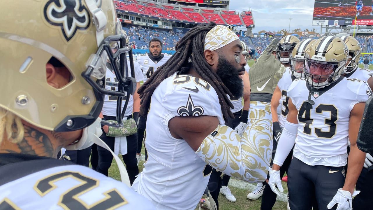 Saints at Titans Pregame Huddle | 2021 NFL Week 10