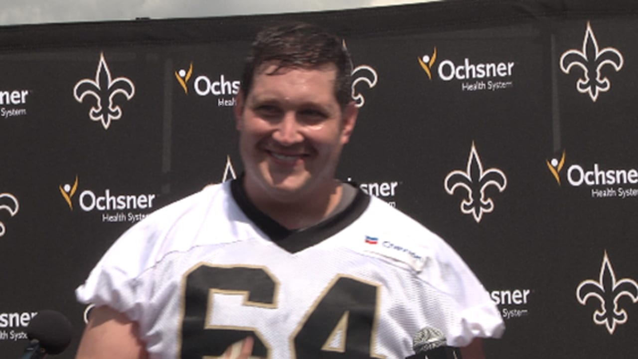 Zach Strief pleased with the weather at camp
