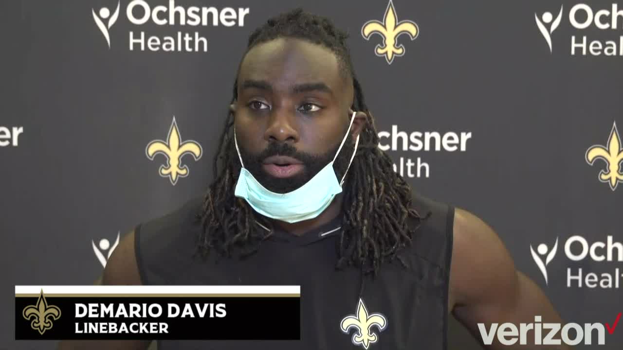 Saints Week 8 Interviews: Demario Davis on Alvin Kamara, Bears ...
