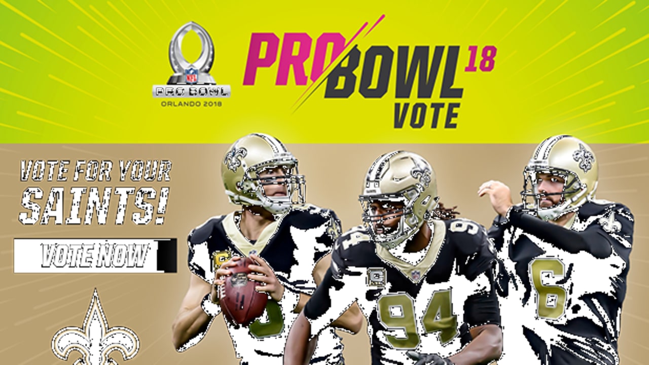 Vote Saints players into the Pro Bowl until Thursday, Dec. 14.
