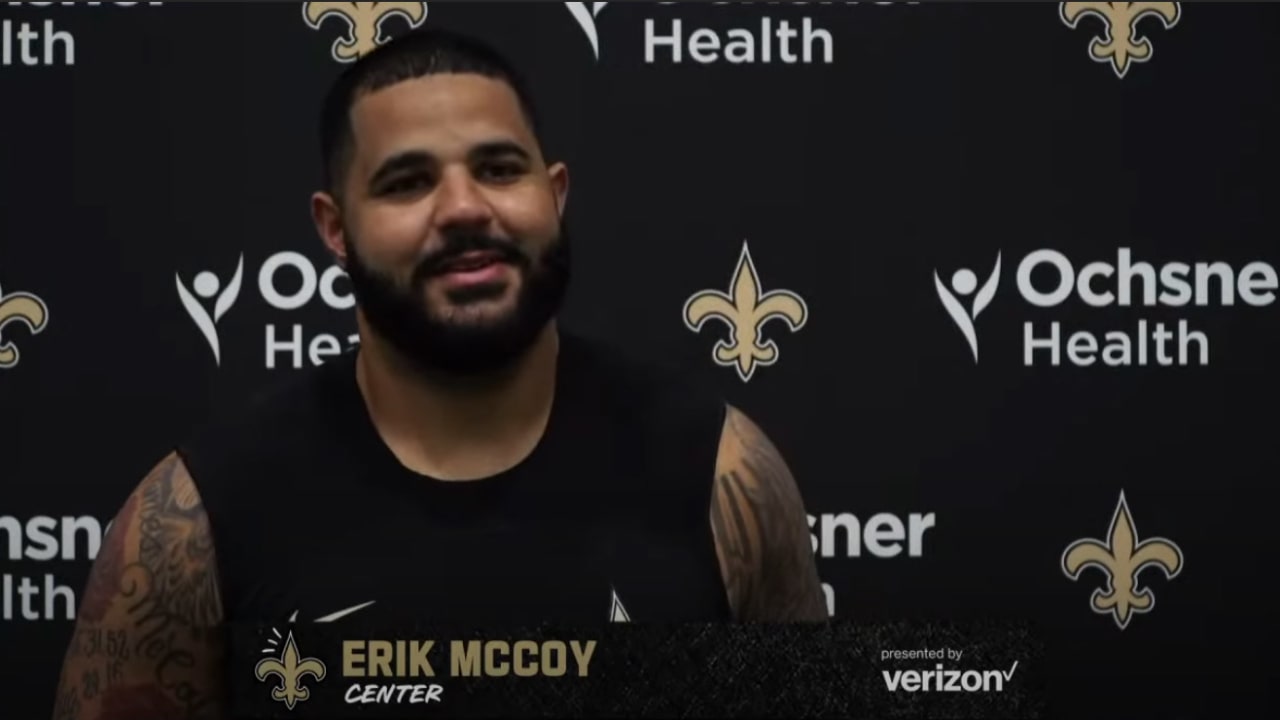 Erik McCoy, Center, New Orleans Saints Training Camp 2021 Interview 8/2/21