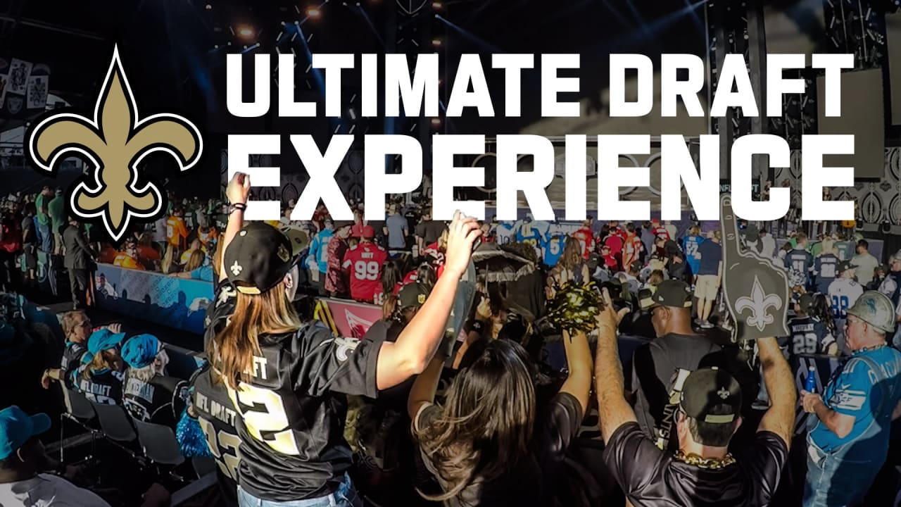 Saints fans receive the ultimate draft experience
