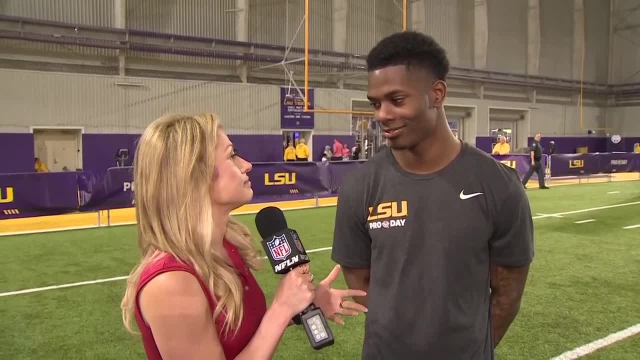 LSU Tigers cornerback Greedy Williams' daughter joins CB on the field ...