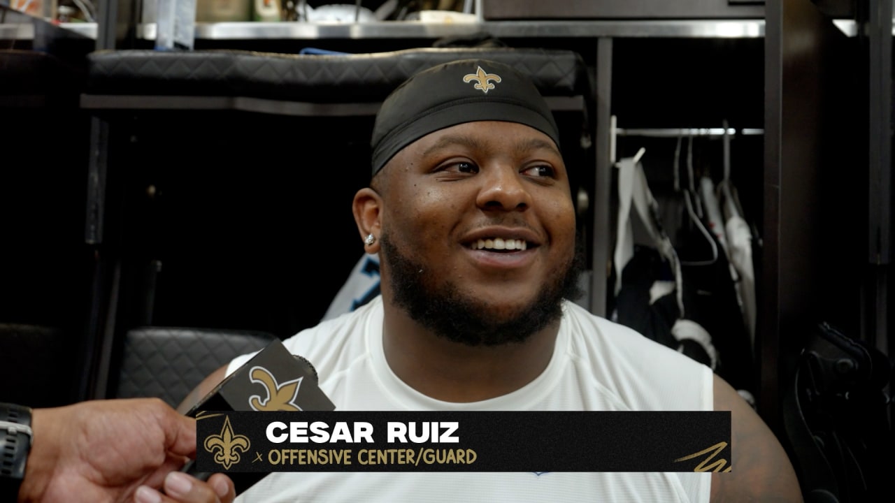 Cesar Ruiz talks shifting lineups on o-line, Colts d-line