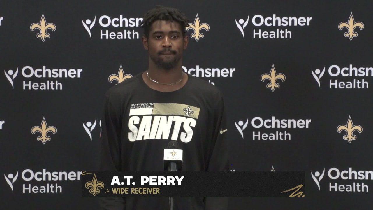 NFL Training Camp 2023: Saints wide receiver A.T. Perry getting ...