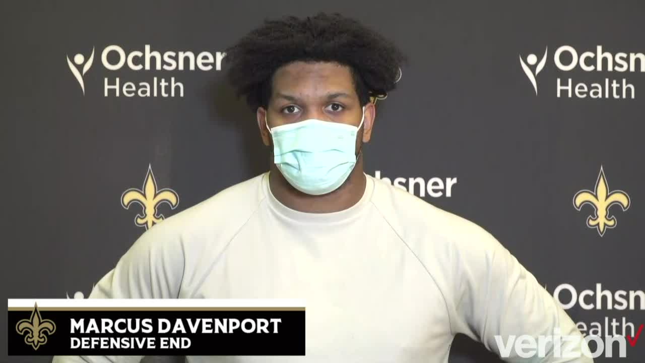 Saints Week 9 Interviews: Marcus Davenport talks Saints D-Line, Tom ...