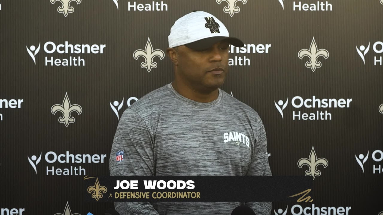 Saints defensive coordinator Joe Woods talks Saints defense's adjustments