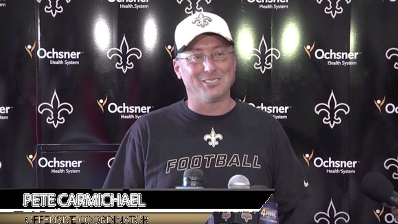 Pete Carmichael talks about Falcons game