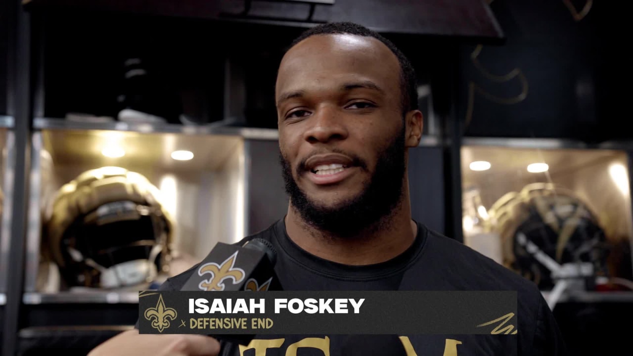 Isaiah Foskey talks run defense, go-to rushing moves ahead of Saints vs ...