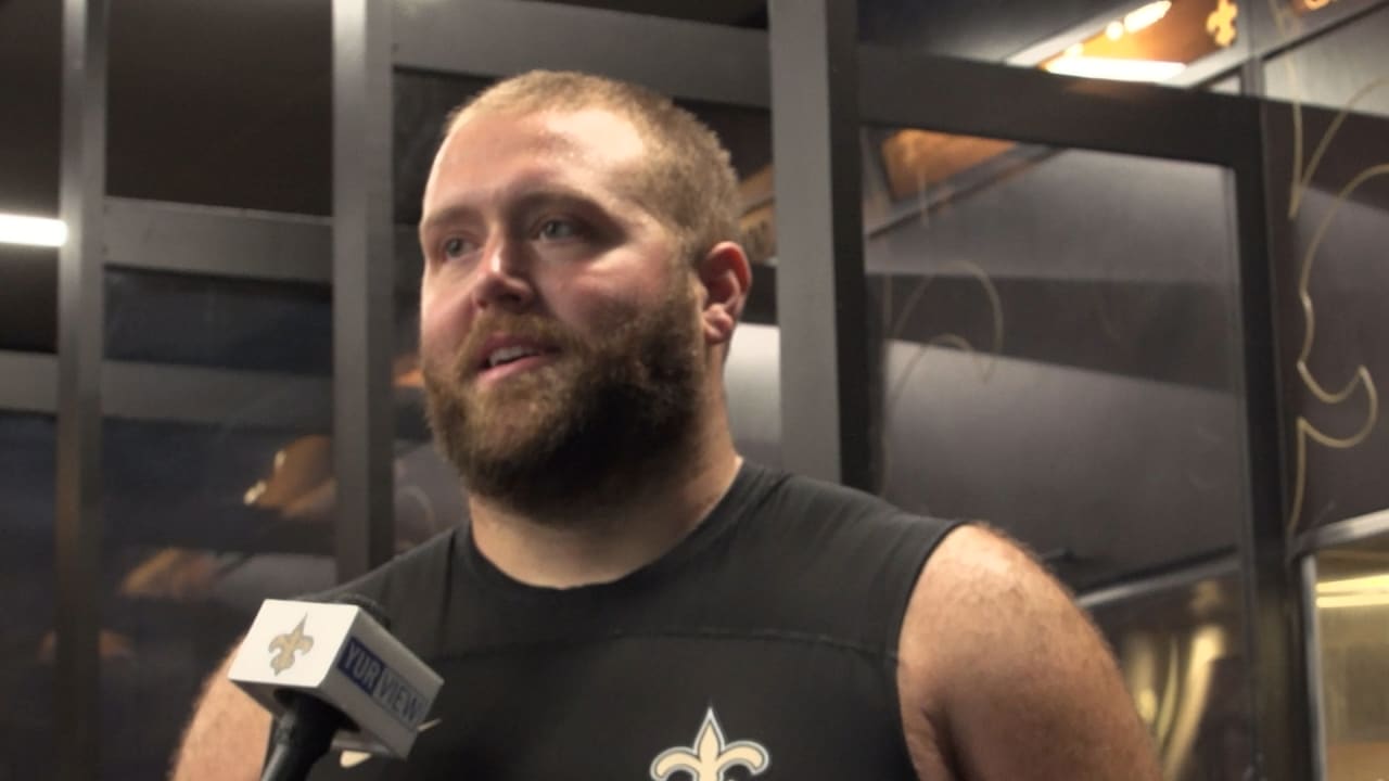 James Hurst talks adjusting to left guard, Derek Carr | New Orleans Saints