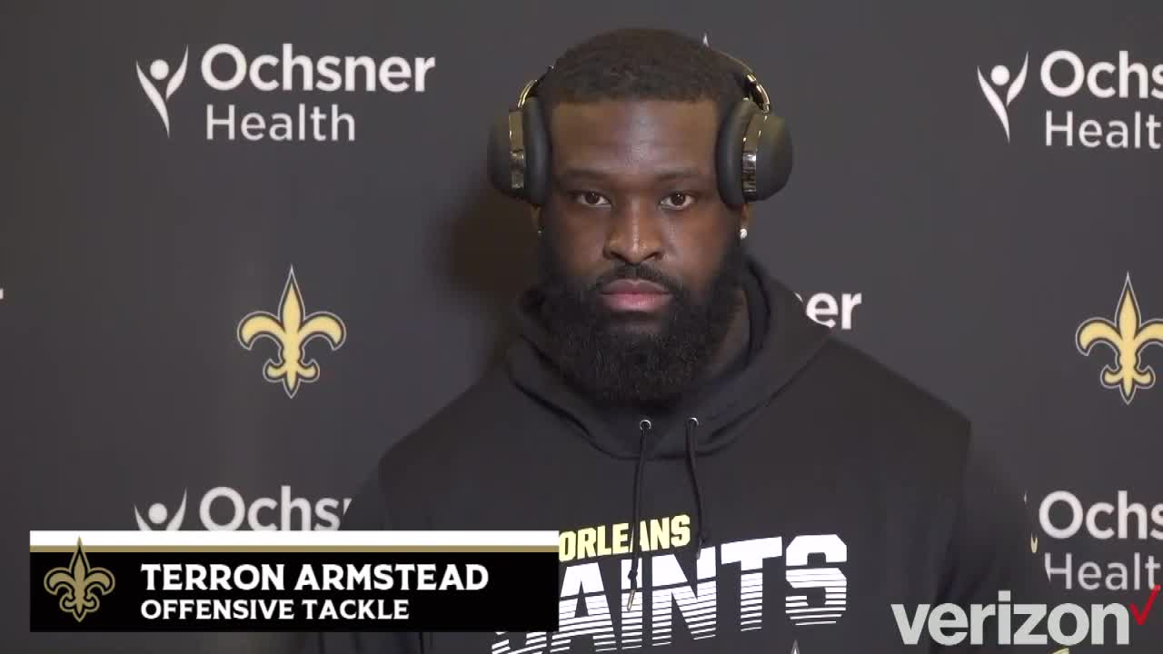 Saints Week 10 Interviews: Terron Armstead on Saints offensive line ...
