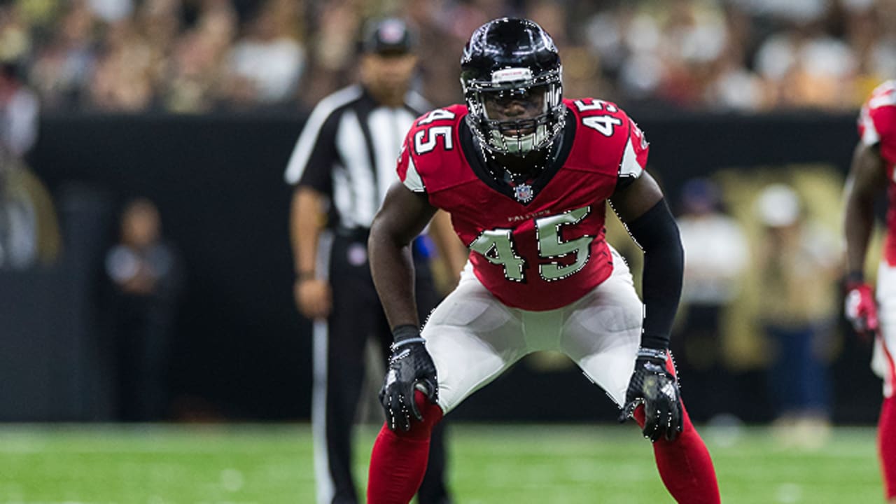 Atlanta Falcons linebacker Deion Jones talks about game vs. Saints