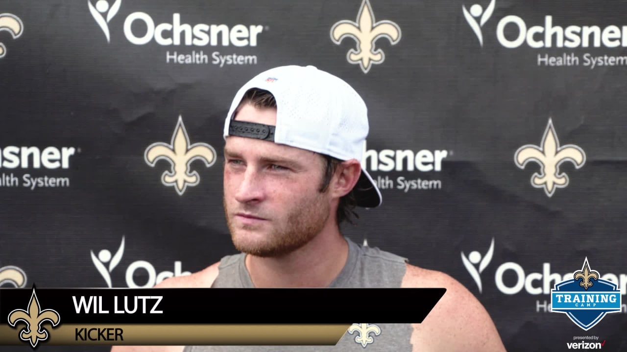 Wil Lutz Training Camp Media Availability - July 30