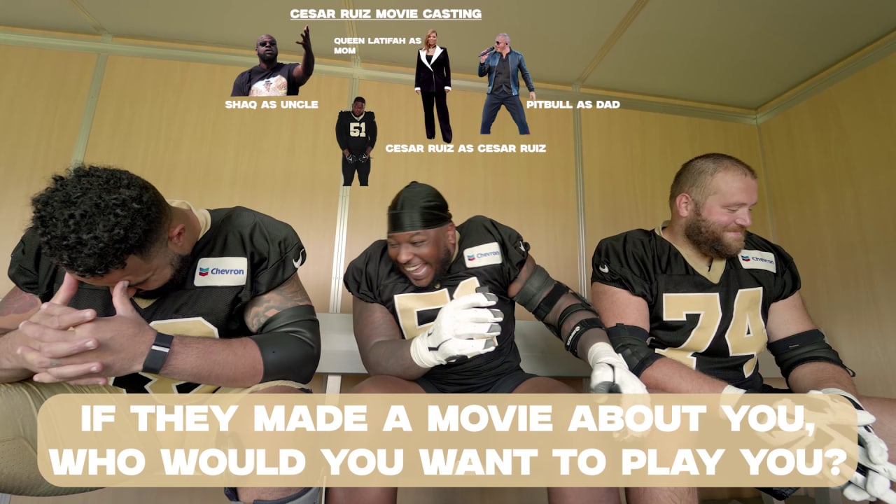 Watch the Saints OLine give their Ice Cold Takes at Training Camp
