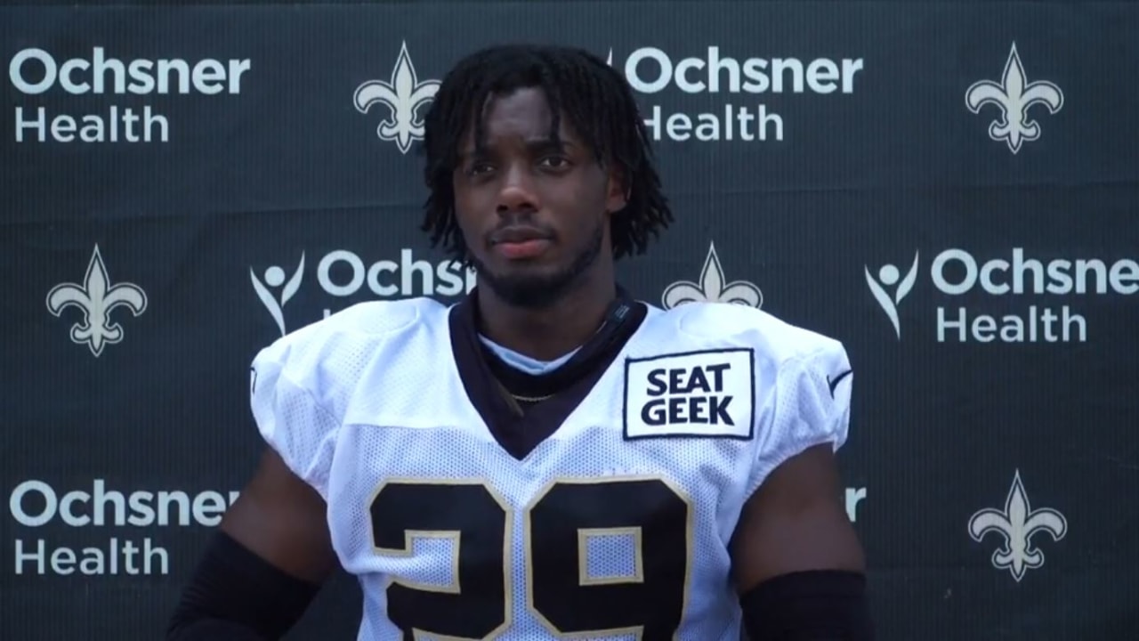 Paulson Adebo Cornerback New Orleans Saints Training Camp 2021 ...
