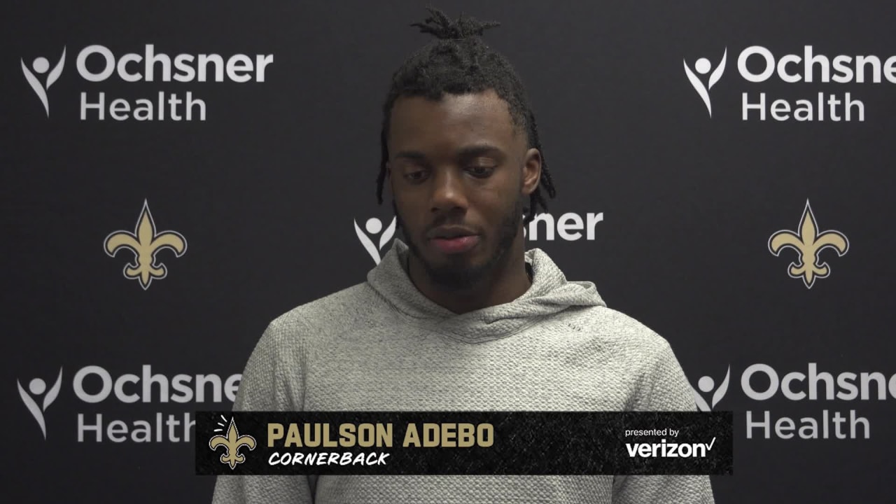 Saints CB Paulson Adebo focused on week 3 at Patriots 9/22/21