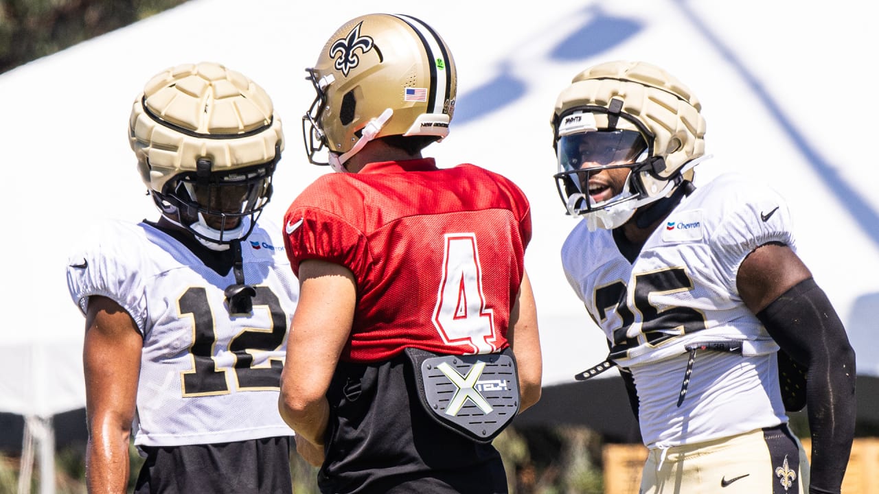 New Orleans Saints receiver Chris Olave pairing talk with the walk