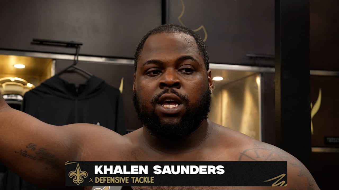 Khalen Saunders talks matchup against Panthers, run defense against ...