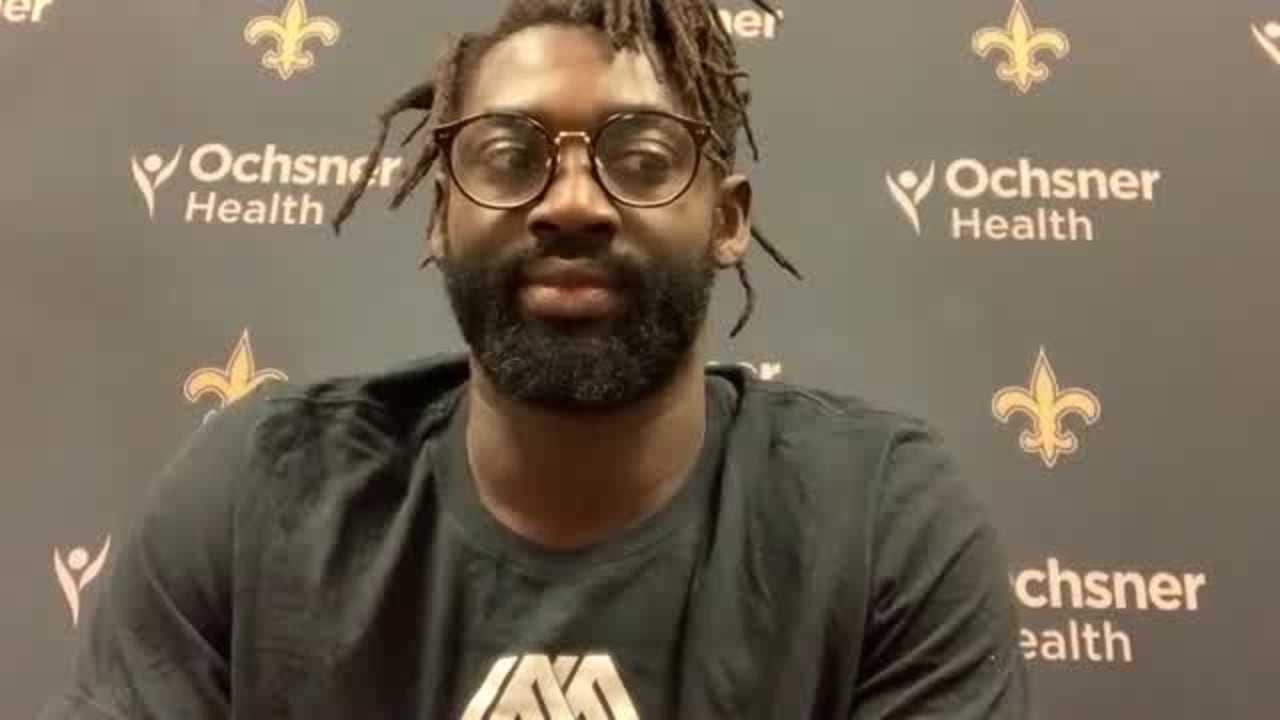Tanoh Kpassagnon on deep Saints defensive line, win vs. Bucs 11/1/21
