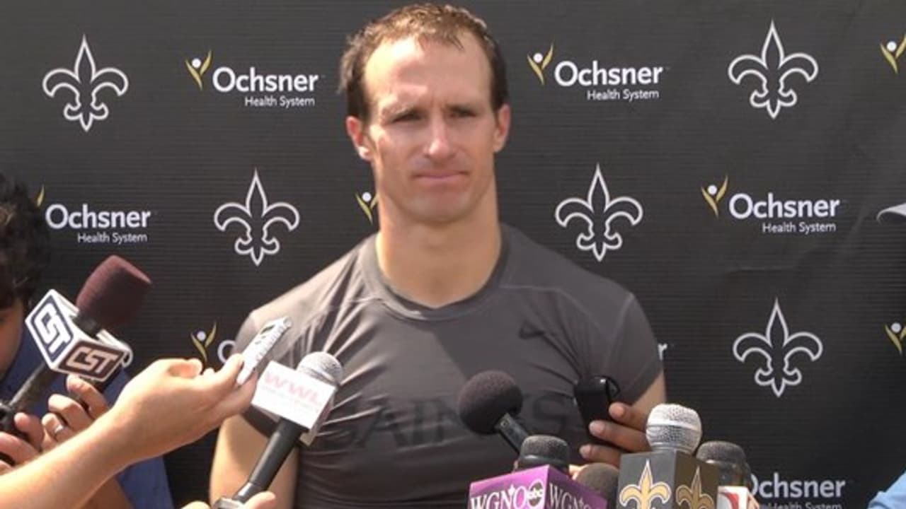 Drew Brees: "the crowd was awesome today"