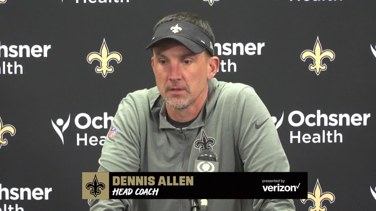 New Orleans Saints head coach Dennis Allen talks Week 15 win vs ...