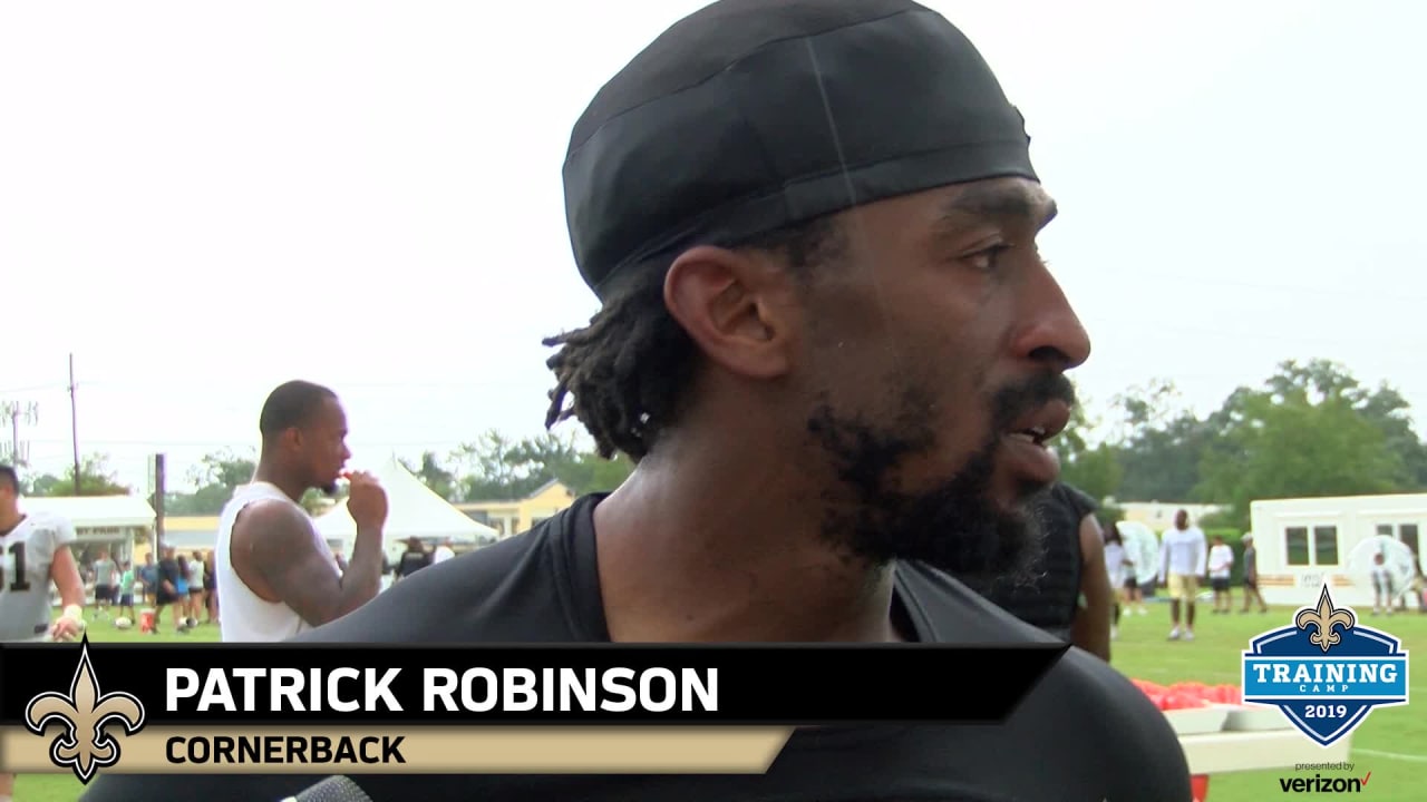 Patrick Robinson 2019 Saints Training Camp Media Availability: July 29