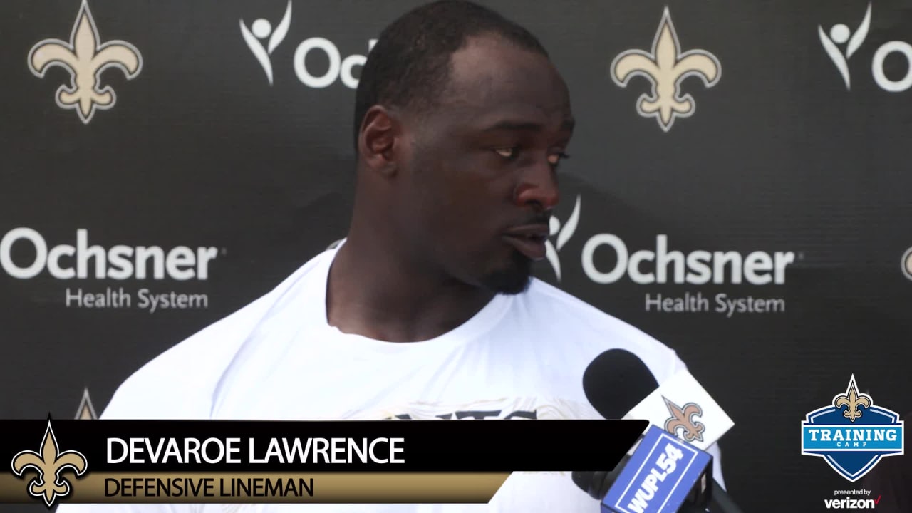 Devaroe Lawrence Training Camp Media Availability - August 12