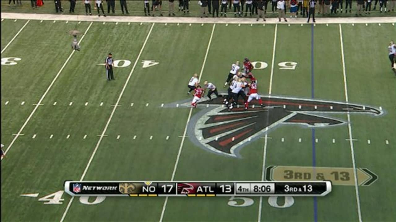 Pierre Thomas reading the blitz