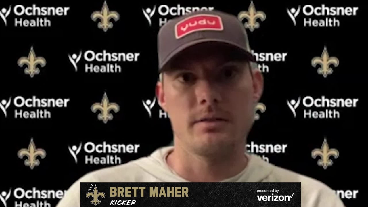 Brett Maher on his road back to the NFL from injury | Saints Practice ...