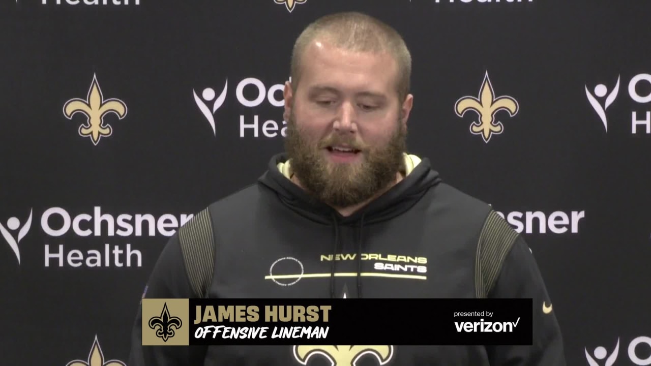 New Orleans Saints left tackle James Hurst on Cesar Ruiz, offensive ...