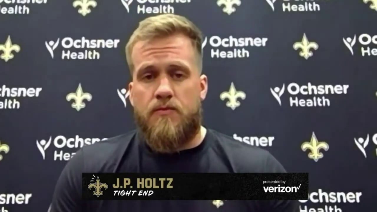 New Orleans Saints tight end J.P. Holtz on signing with the Saints ...