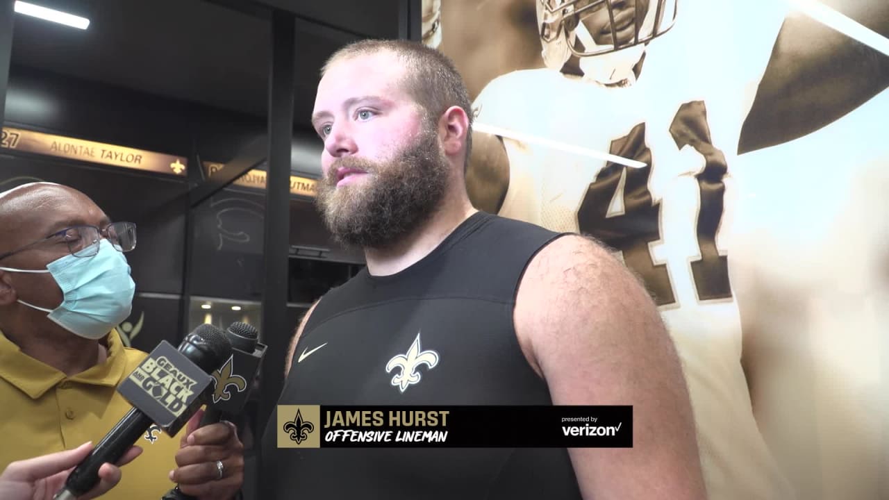 Saints LT James Hurst on injury status, "I feel great" 9/1/2022