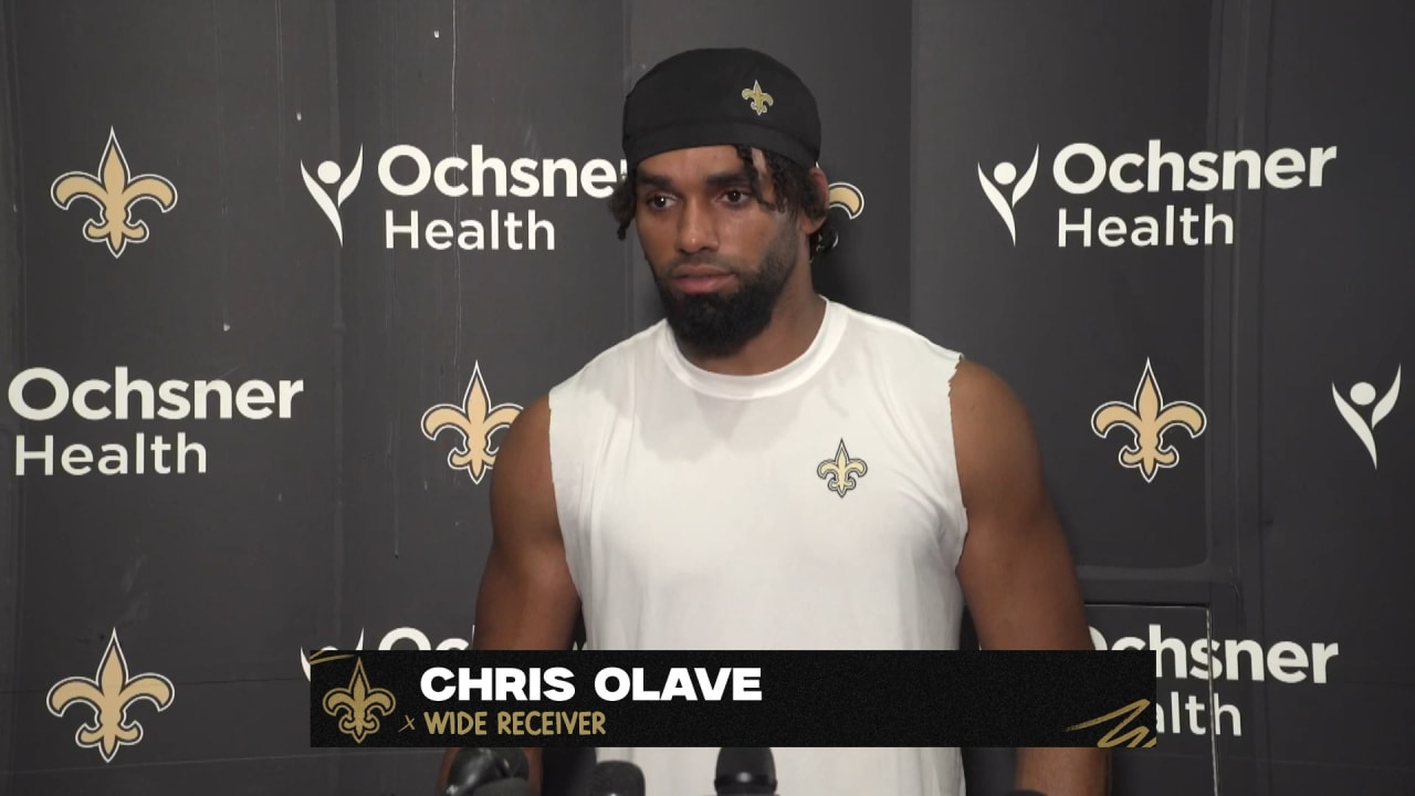 Chris Olave talks Michael Thomas, Derek Carr relationships on Day 2 of Saints Training Camp 2023