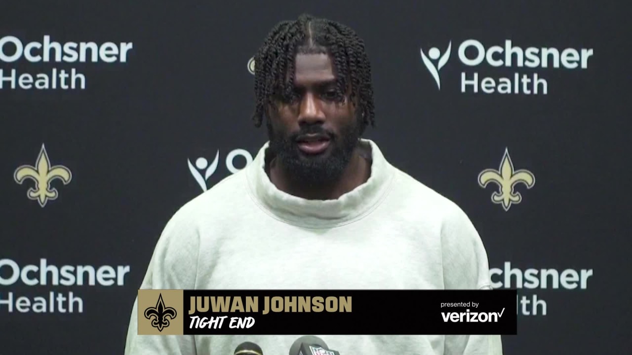 New Orleans Saints tight end Juwan Johnson's Postgame Interview ...