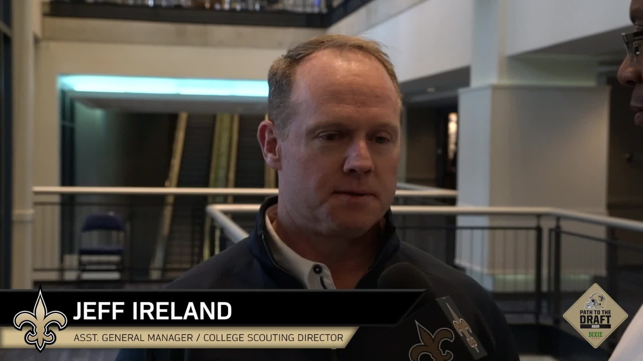 Saints assistant general manager Jeff Ireland from the 2020 NFL Combine