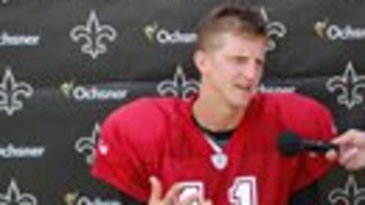 Luke McCown talks about the New Orleans Saints releasing Seneca Wallace