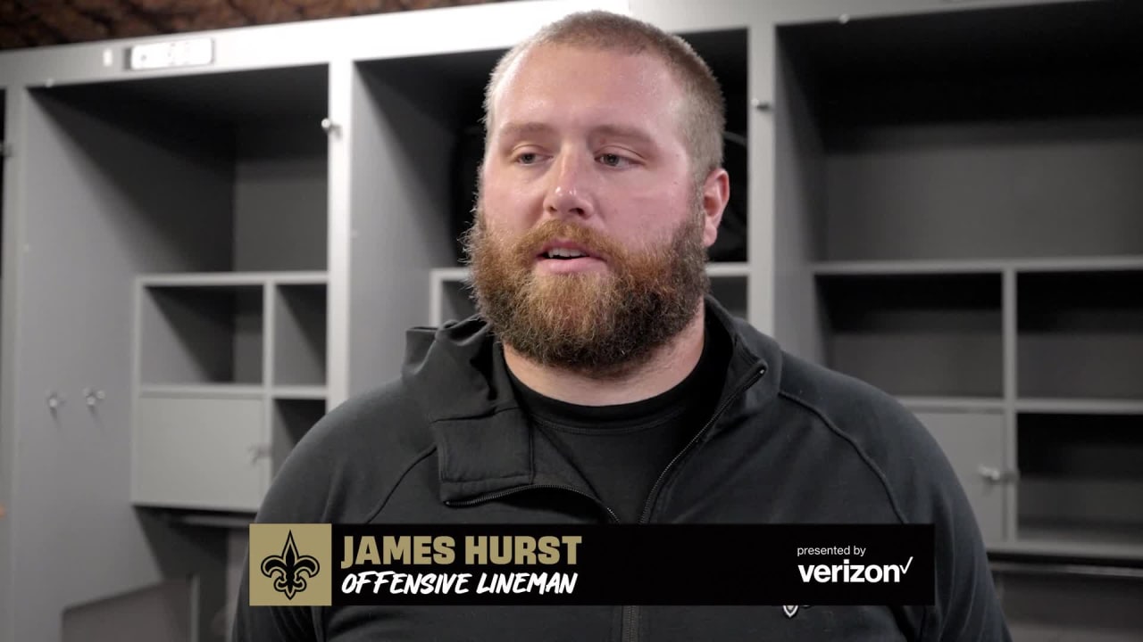 Offensive Lineman James Hurst Postgame Interview | Bucs vs. Saints ...