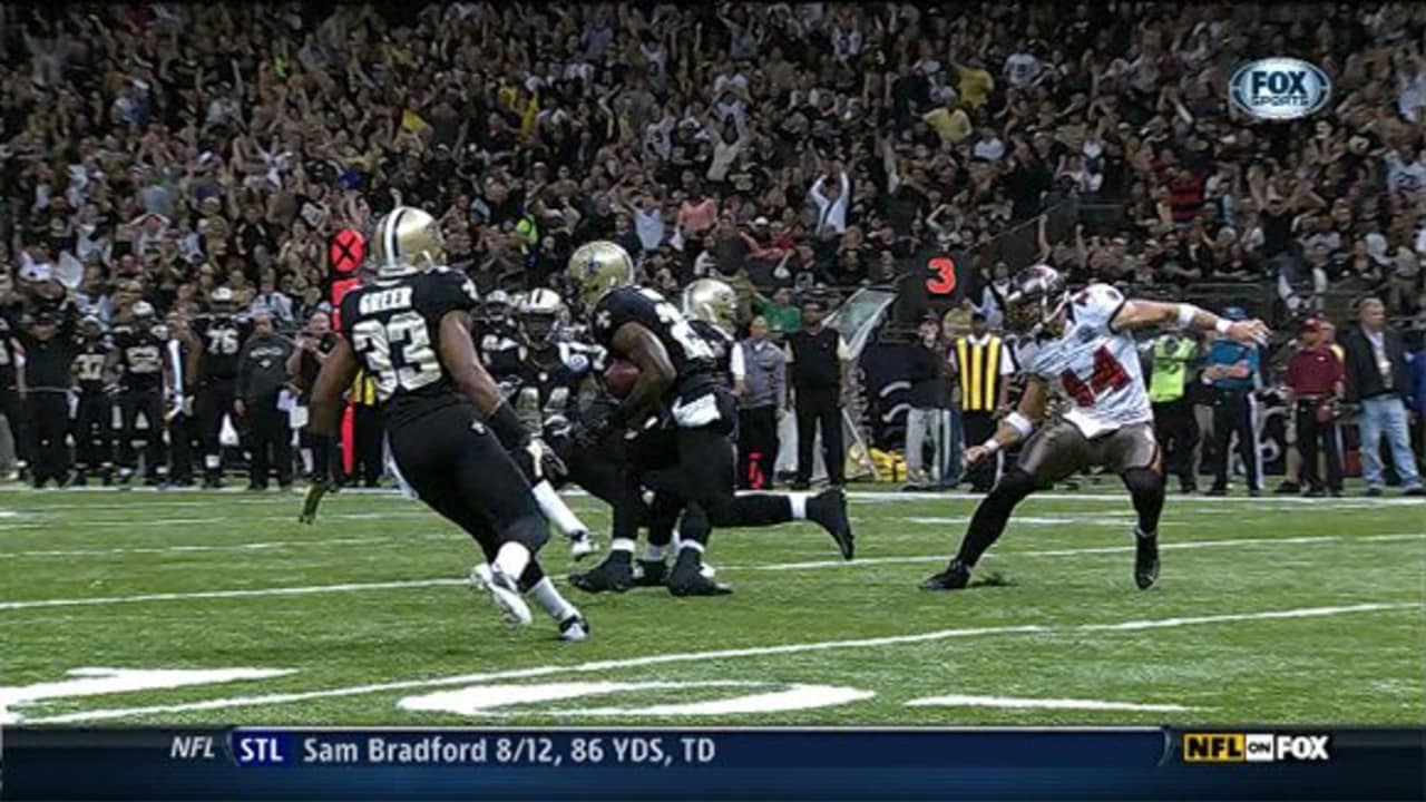 Rafael Bush Intercepts Josh Freeman