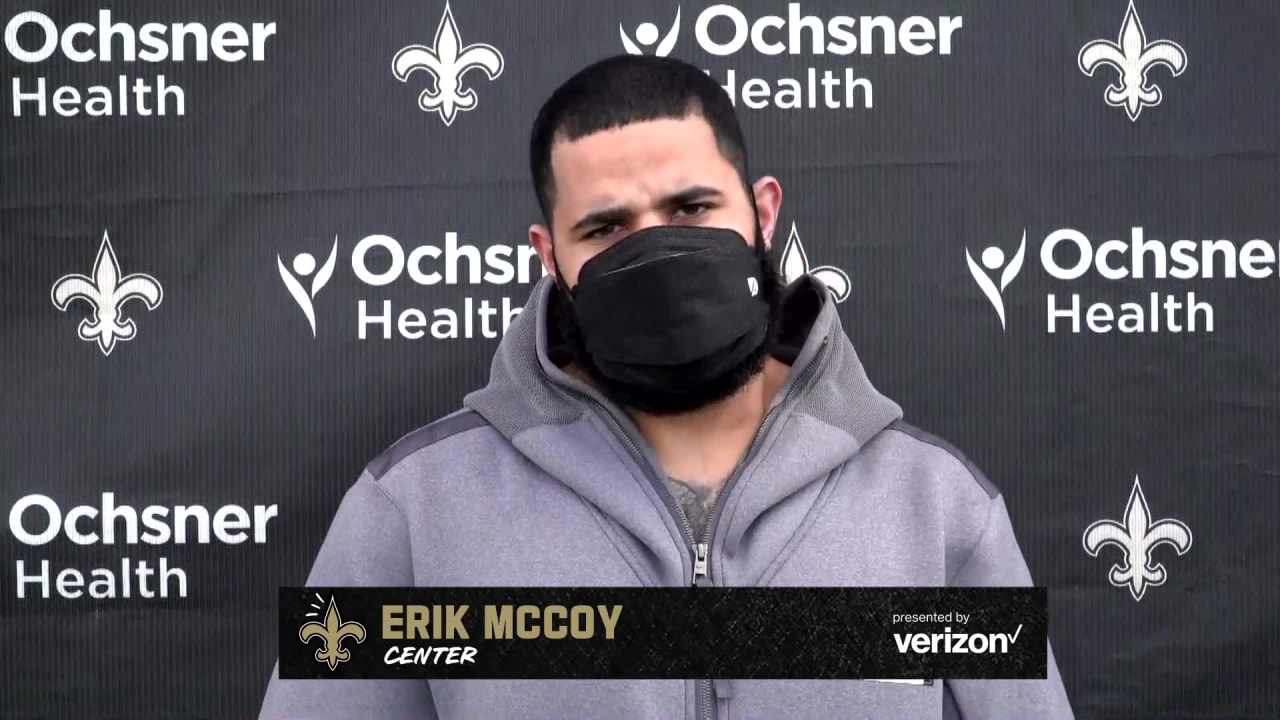 New Orleans Saints center Erik McCoy on overcoming injury, team ...