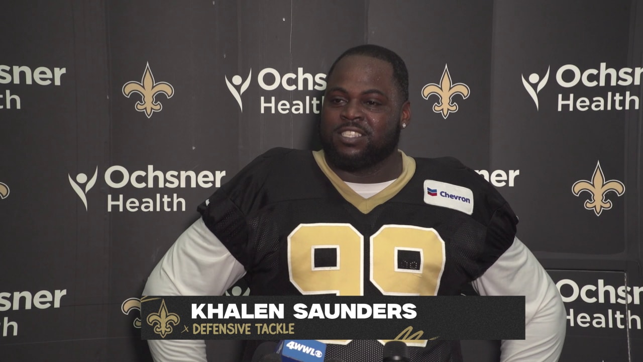 Training Camp 2023: Saints DT Khalen Saunders lightest he's been in NFL ...