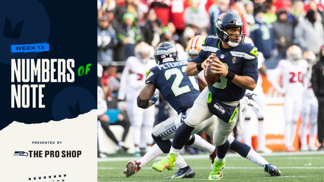 15 Numbers Of Note From The Seahawks’ Week 13 Win Over the 49ers