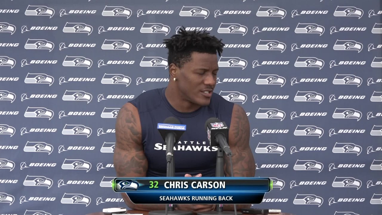 Chris Carson OTAs Press Conference