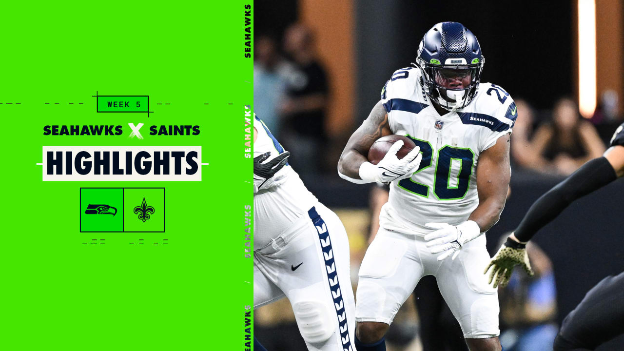2022 Week 5 Seahawks at Saints Rashaad Penny Rushes For 32 Yards Highlight