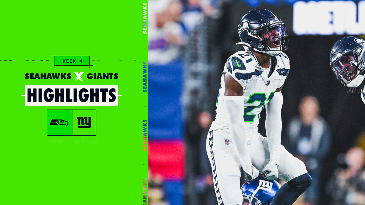 2023 Week 4 Seahawks at Giants Devon Witherspoon Hits Parris Campbell In Backfield Highlight