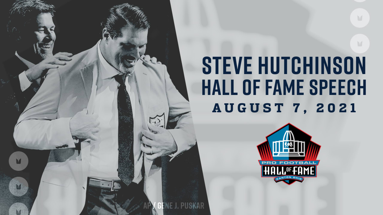 Steve Hutchinson's Hall of Fame Speech