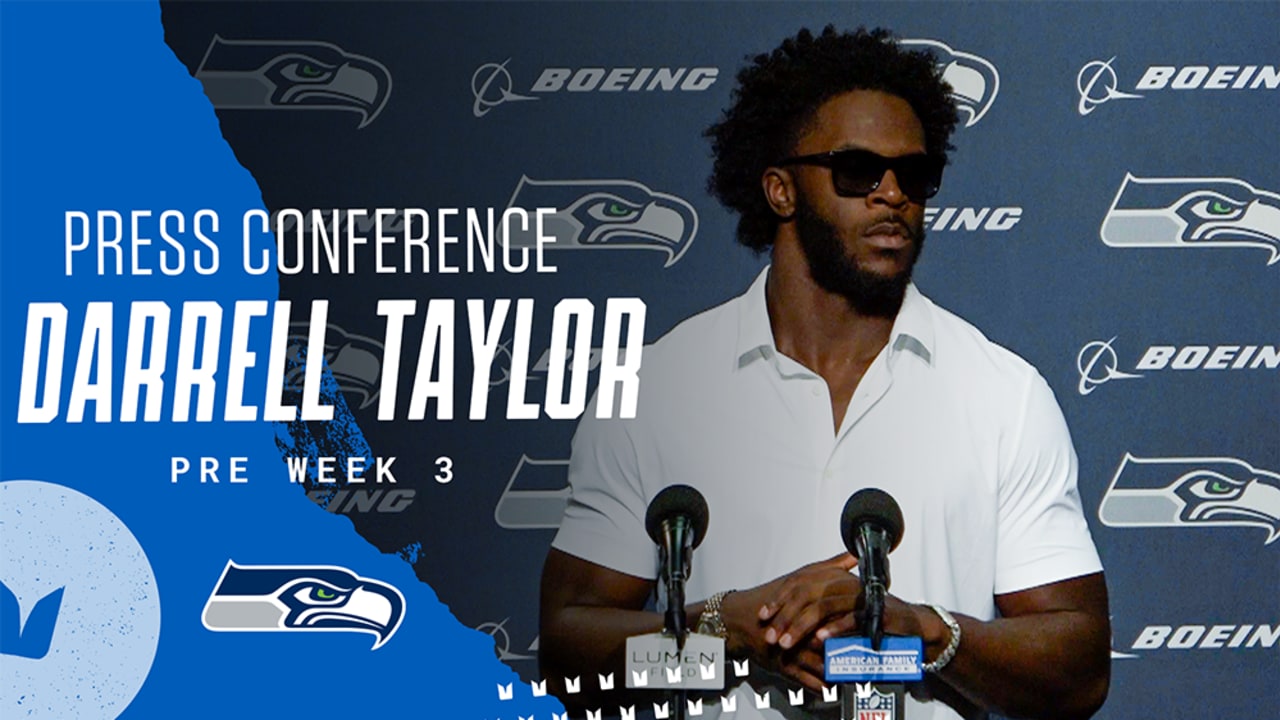 Darrell Taylor Seahawks Postgame Press Conference - Preseason Week 3 vs ...