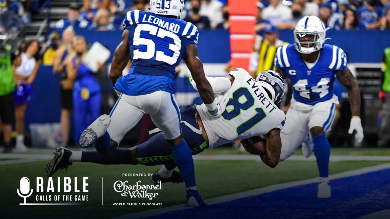 Raible Call of the Game - Gerald Everett Catches His First Seahawk ...