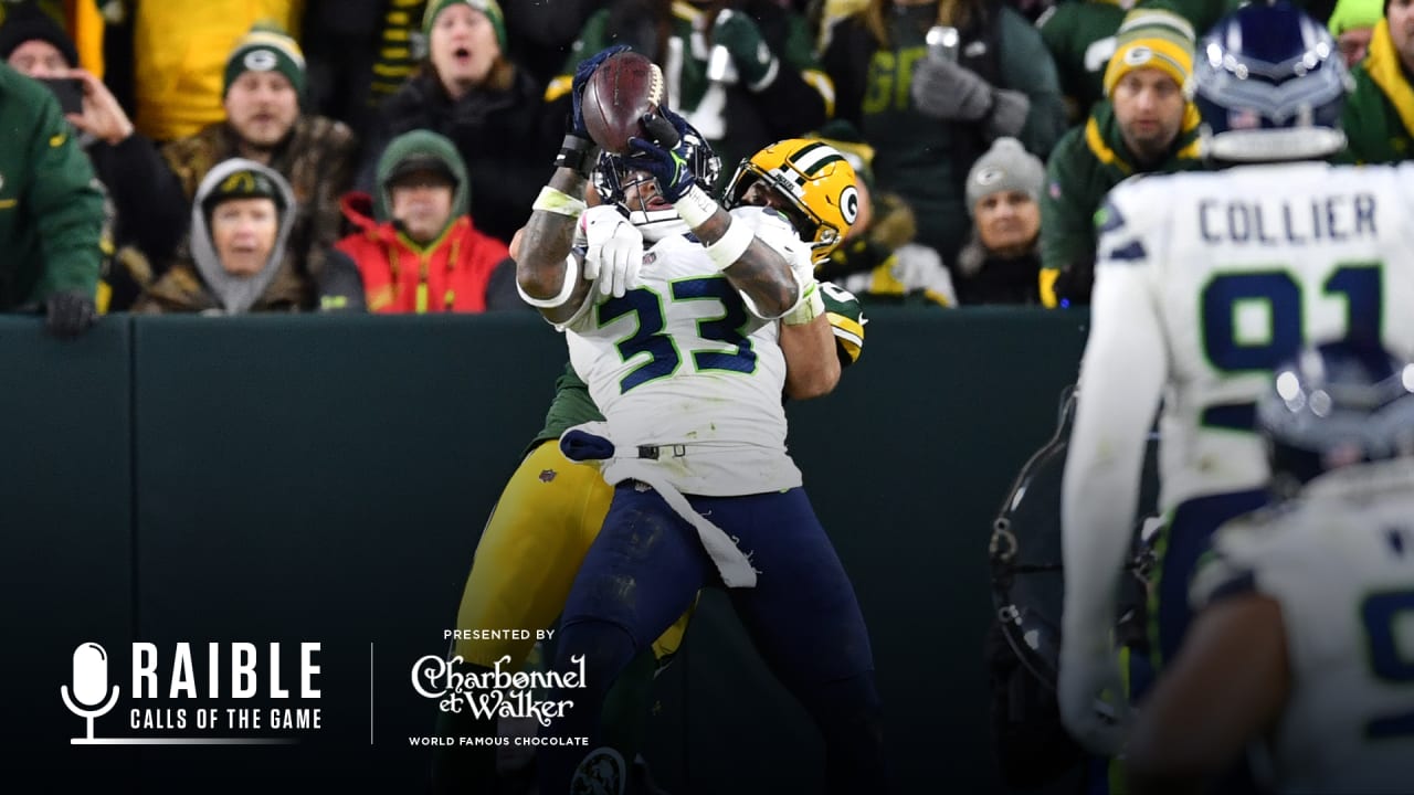 Raible Call of the Game - Jamal Adams Picks Off Aaron Rodgers